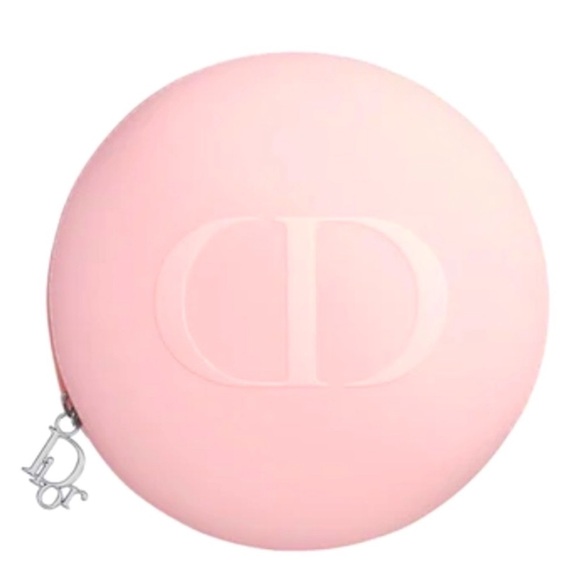 Dior | Skincare | Dior Pink Silicone Zipper Logo Small Pouch Nib | Poshmark